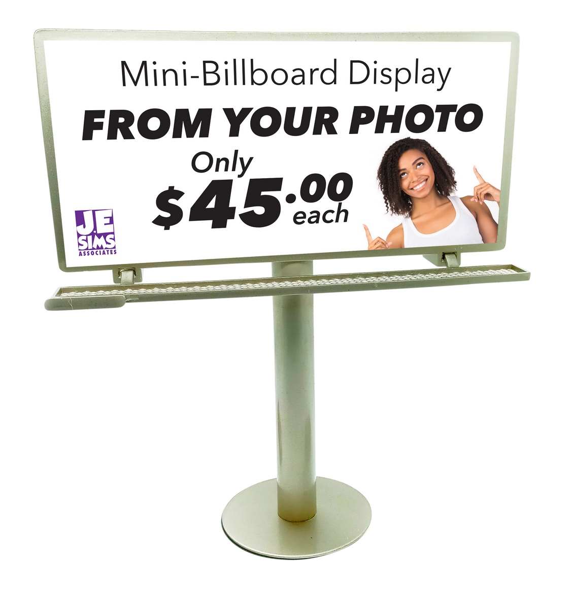 Desktop Mini Billboard with Custom Photo – JE Sims & Associates